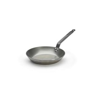 De Buyer De Buyer - Poêle à frire Coupe Lyonnaise en acier CARBONE PLUS - Diamètre 26 cm -, Gris
