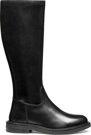 Geox Damen D SERILDA Knee High Boot, Black, 37.5 EU