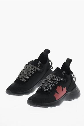 Dsquared2 Technical Fabric Low-Top Sneakers FLY with Contrast Details size 36