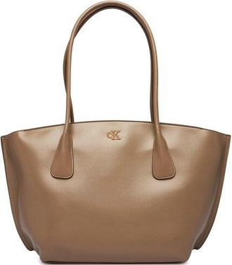 Calvin Klein Handtasche Ck Medium Dome Tot LV04F3344G Beige