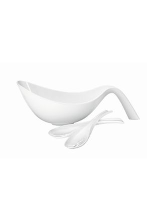 Villeroy & Boch Salatset Flow, Wei&szlig;, Keramik, 3-teilig, Essen & Trinken, Geschirr, Schalen & Sch&uuml;sseln, Salatsch&uuml;sseln