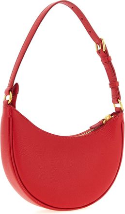 Valentino Garavani Vlogo Calfskin Leather Shoulder Bag - Red