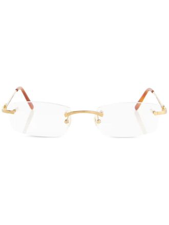 Cartier lunettes &agrave; monture carr&eacute;e - Blanc
