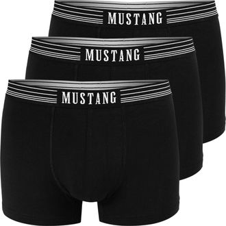 Mustang Jeans Boxershorts Mustang 3er Pack - Herren Boxershorts aus Baumwolle, Unterhosen f&uuml;r M&auml;nner