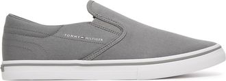 Tommy Hilfiger Sneakers aus Stoff Tommy Hilfiger Vulc Core Slip On FM0FM05689 Grau