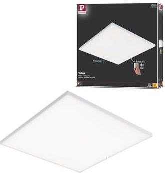 Paulmann 79822 LED Panel Velora eckig incl. 1x34 Watt 3-Step-Dim dimmbar Deckenlampe Wei&szlig; matt Lichtpanel Metall Deckenlicht 3000 K