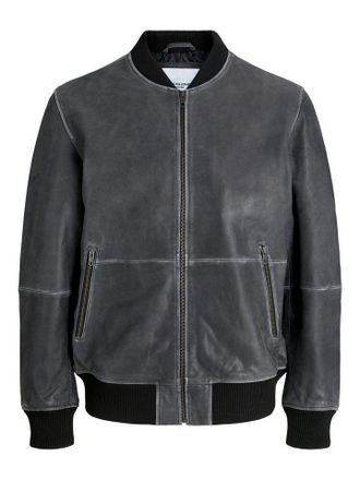 Jack & Jones Lederjacke JJECHARGE LEATHER BOMBER SN