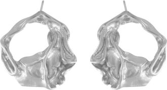 Dansk Copenhagen Femme, Accessoires, Gris, Taille: ONE Size Courage Waterproof Open Circle Post Earring