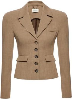 Magda Butrym Blazer en laine m&eacute;lang&eacute;e