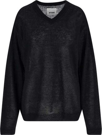 MYTHINKS Pull Col Rond - Noir