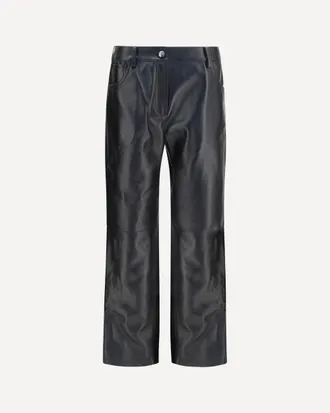 Magda Butrym Straight-leg leather Pants Female 36