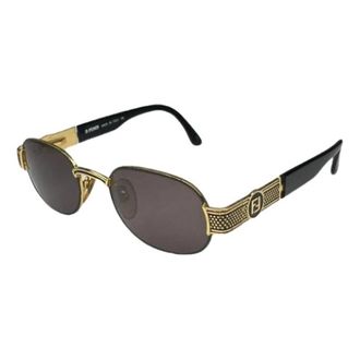 Fendi Pre-owned Vintage Metall Sonnenbrille - - Pre-owned - Damen - Schwarzk - ONE SIZE