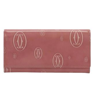 Cartier Pre-owned Patent Leather Bifold Wallet Pink - - Pre-owned - Damen - Rosa - ONE SIZE
