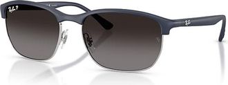 Ray-Ban Rb4469 Liteforce Sonnenbrillen Sand Dunkelblau Fassung Grau Glas Polarisiert 59-18