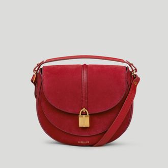 DeMellier The Siena Saddle Beerent&ouml;ne Rot Veloursleder DeMellier