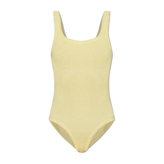 Hunza G Femme, Maillots de bain, Jaune, Taille: ONE Size Square Neck Swim