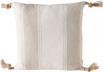 Boltze Kissen Linel Dekokissen 45cm Beige/Cremewei&szlig; 2054070