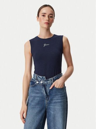 Guess Top W6YP17 K3881 Dunkelblau Regular Fit