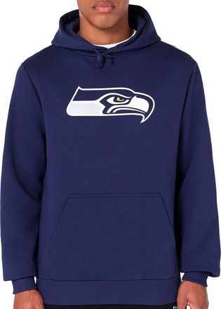 New Era Seattle Seahawks NFL Team Logo Hoody Blau Kapuzenpullover - XXL