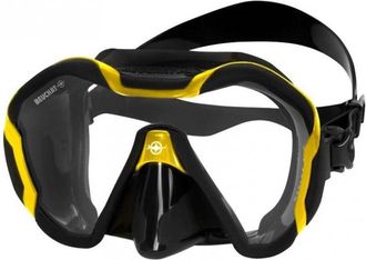 Beuchat Maxlux Evo Diving/Snorkelling Mask - Black/Yellow