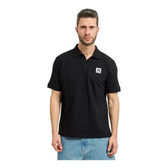 John Richmond Homme, Tops, Noir, Taille: XL Polo &agrave; trois boutons