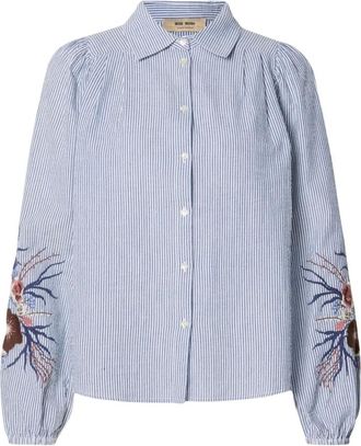 Mos Mosh MOS Mosh, Femme, Blouses et Chemises, Bleu, Taille: 40 FR Blouse Bleu Oxfo