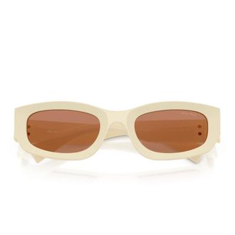 Miu Miu Mub04S Sonnenbrille - - Accessories - Damen - Wei&szlig; - 53 MM