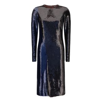 Tom Ford Robe deux tons &agrave; sequins - Femme - Robes - Bleu - Taille: 36 FR