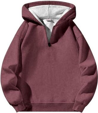 Generic Sweat Doubl&eacute; Homme Pullover Chemin&eacute;e Orange Garcon Camel Mauve Vrai &Eacute;cru Teddy Basique Cass&eacute; Micropolaire Design Chandail Halloween Aime Purple Fonce 