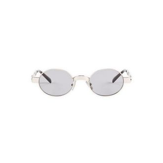 Miu Miu Lunettes de soleil ovales en m&eacute;tal