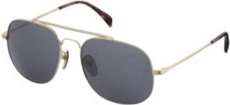 Eyewear by David Beckham Doppelsteg-Sonnenbrille aus Metall - - Accessories - Herren - Gelb - ONE SIZE