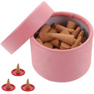 Artibetter 3 Boxen R&auml;ucherkegel f&uuml;r Innenbereich Nat&uuml;rliche Duft R&auml;ucherkegel mit Halter Aromatherapie zur Luftreinigung Meditation und Entspannung
