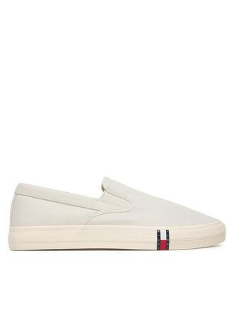 Tommy Jeans Sneakers aus Stoff Archive Vulc. Y2K Slip On EM0EM01675 Wei&szlig;