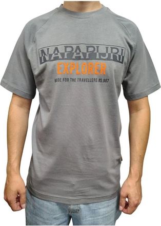 Napapijri Homme, Tops, Gris, Taille: S T-shirt manches courtes