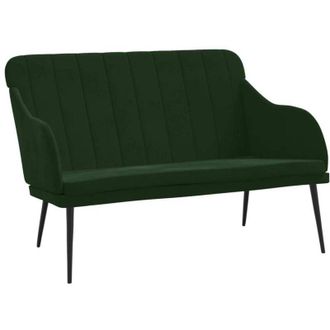 vidaXL Banc Vert fonc&eacute; 110x76x80 cm Velours vidaXL