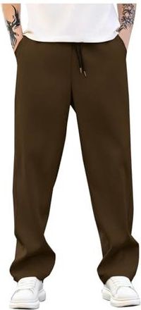 Generic Pantalon de jogging pour homme - Pantalon de loisirs baggy - Taille &eacute;lastique - Pantalon de sport avec cordon de serrage - L&eacute;ger - S&eacute;chage rapide - Pa