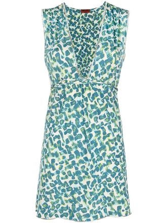 Missoni blouse à imprimé abstrait (années 2000) - Bleu