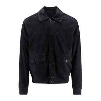 Arma Tomme Reversible Suede Jacket - - Jackets - Herren - Blau - L