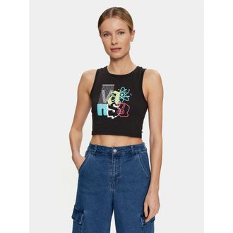 Vans Top Special Character Fitted Tank VN000GZW Schwarz Slim Fit