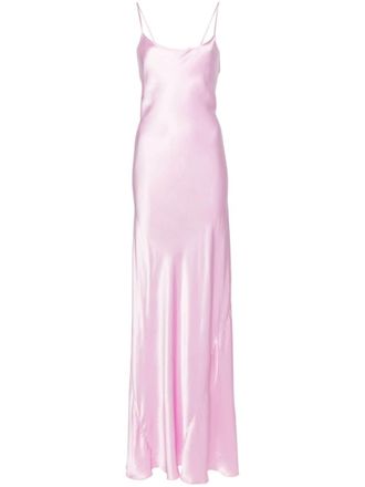 Victoria Beckham robe-nuisette Cami &agrave; coupe longue - Rose