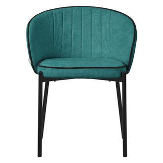 ML Design ML-Design Esszimmerst&uuml;hle 6er Set Petrol, K&uuml;chenst&uuml;hle mit Stoffbezug und Metallbeinen, Wohnzimmerstuhl mit R&uuml;ckenlehne, Polsterst&uuml;hle f&uuml;r Esszimmer u