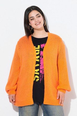 Angel Of Style Strickjacke Strickjacke Straight Fit Ballon&auml;rmel