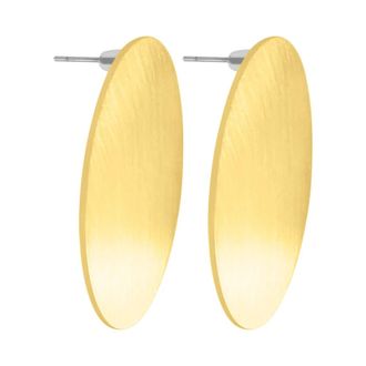 Dansk Copenhagen Mega Circle Post Ohrringe - - Accessories - Damen - Gelb - ONE SIZE