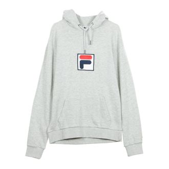 Fila Hellgraue Melange Hoodie f&uuml;r M&auml;nner - - Sweatshirts & Hoodies - Herren - Grau - L