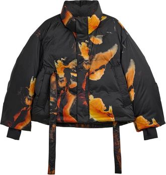 Yohji Yamamoto Femme, Vestes, Multicolore, Taille: 40 FR Puffer Printed Jacket