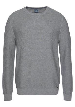 Olymp Rundhalspullover OLYMP Strick Casual mit modischem Strukturmuster