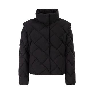 Herno Femme, Vestes, Noir, Taille: 34 FR Convertible Quilted Down Jacket