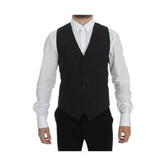 Dolce & Gabbana Einreihige Anzugweste - - Suits - Herren - Grau - L
