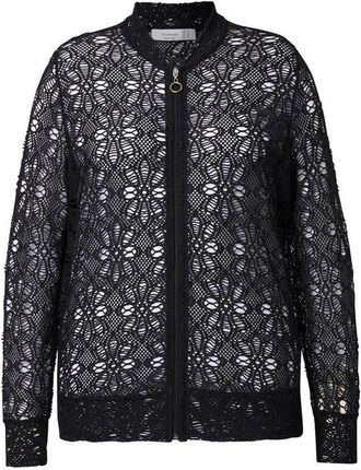 Miamoda Kurzjacke Blouson Spitze Langarm