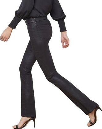 L'agence Jean bootcut en coton m&eacute;lang&eacute;